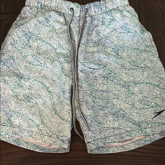 Speedo | Swim | Speedo Mens Swim Trunks Blue And Green Pattern | Poshmark